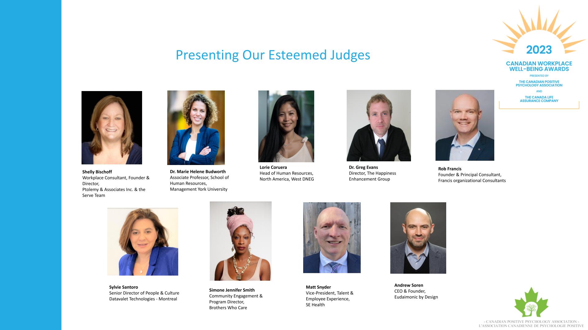 The Canadian Workplace Well-Being Awards 2023 – Canadian Positive ...
